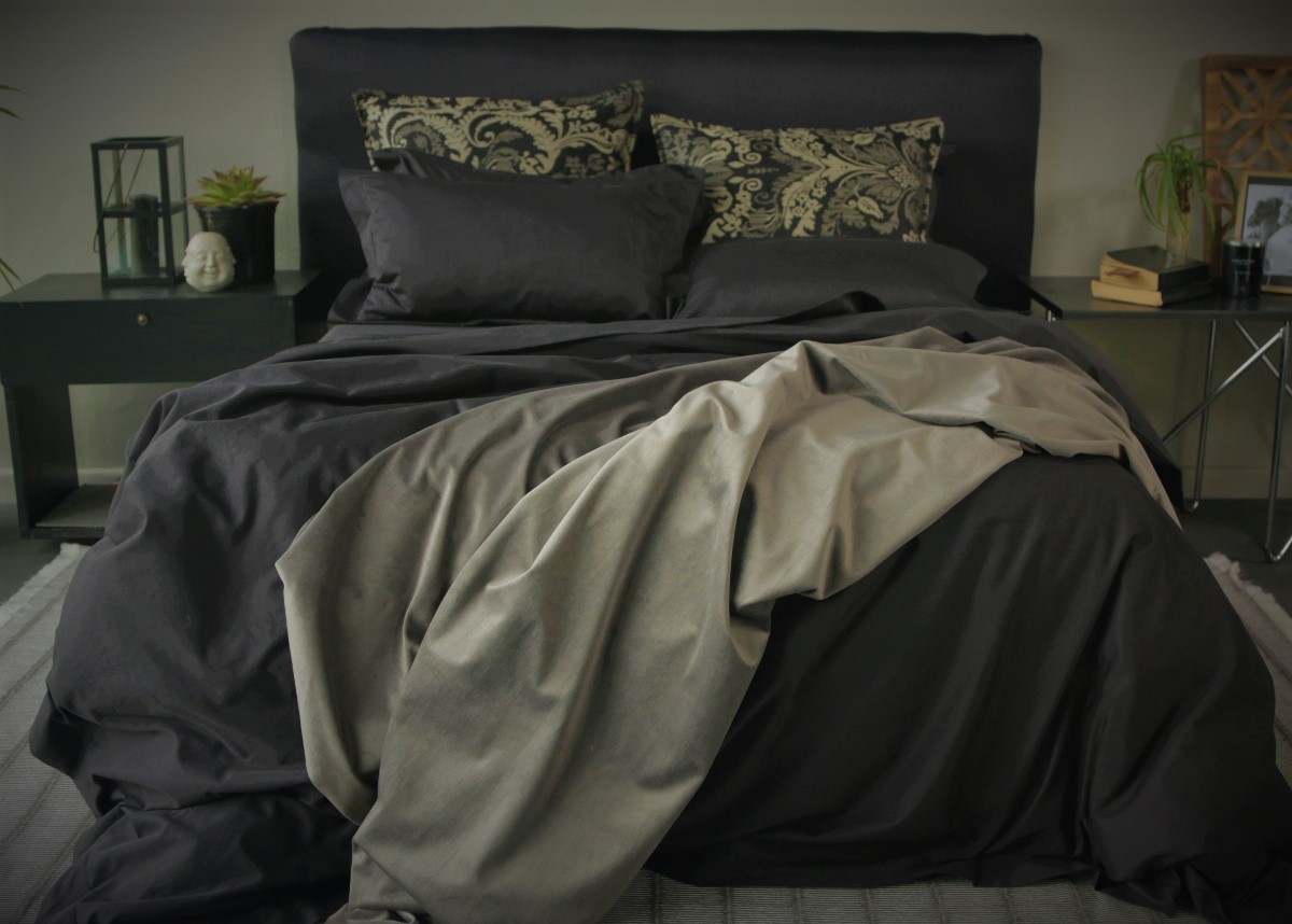 Here's how the colour charcoal can reinvent your bed decor